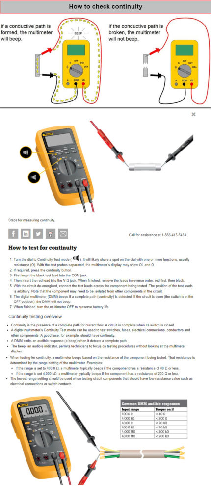 How to check Continuity – Tahoestoves